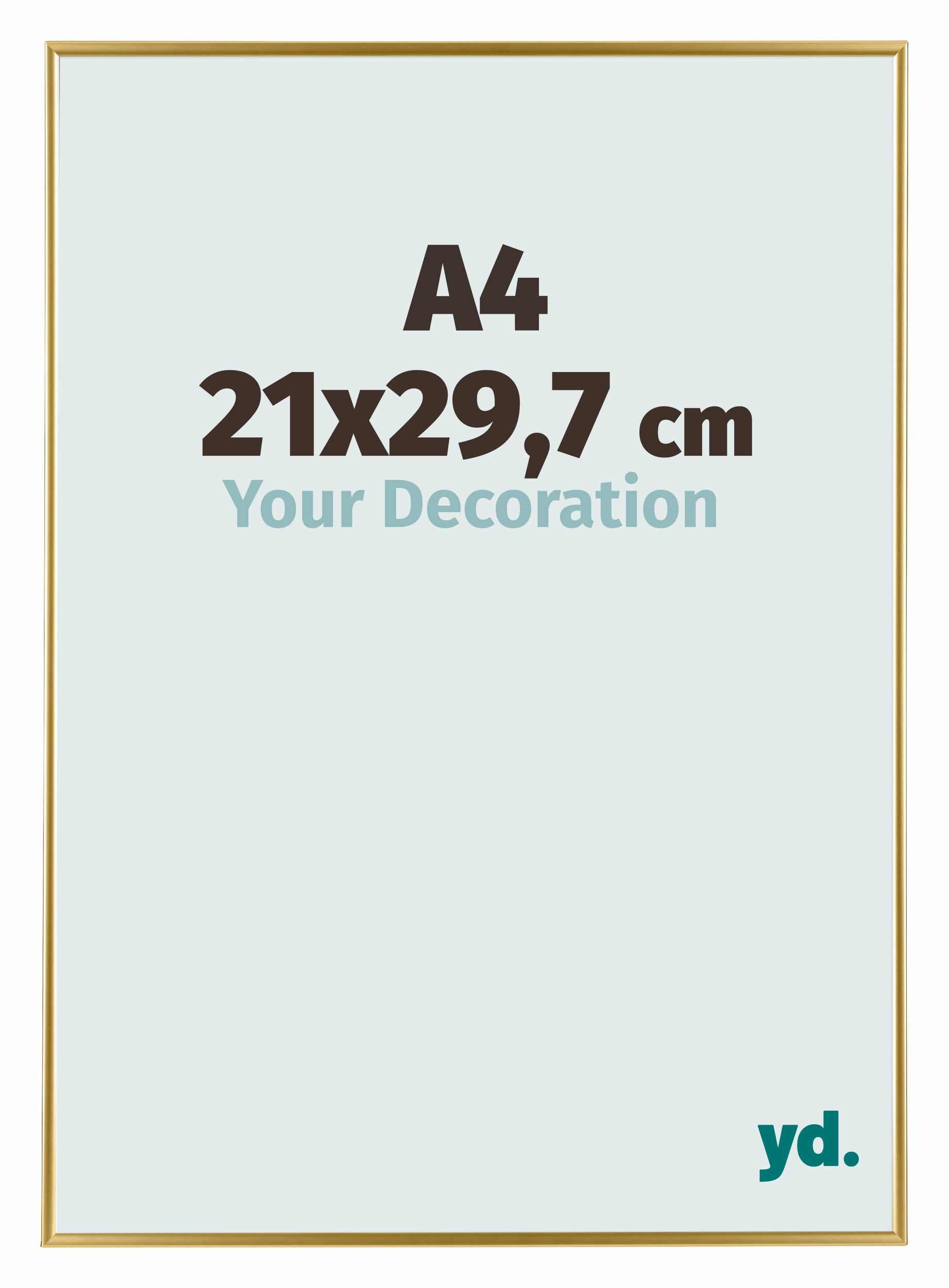 Cornice 21x29,7cm A4 Oro Plastica Evry | Yourdecoration.it